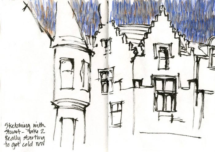 Europe 09: Day 15 - Sketching with Stuart Kerr and lots of tea in ...