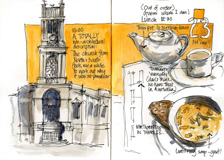 Europe 09: Day 15 - Sketching with Stuart Kerr and lots of tea in ...