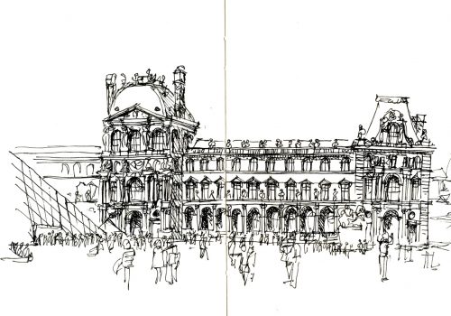 Complex buildings are fun - The Louvre - Liz Steel : Liz Steel
