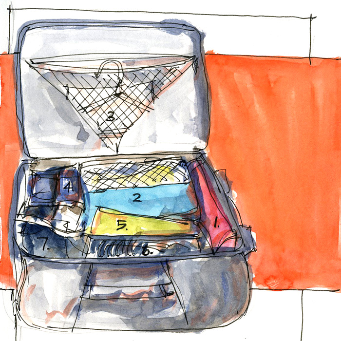 EDM 260 Draw your filled suitcase - Liz Steel : Liz Steel