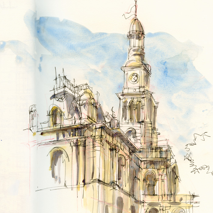Town Hall Drawing