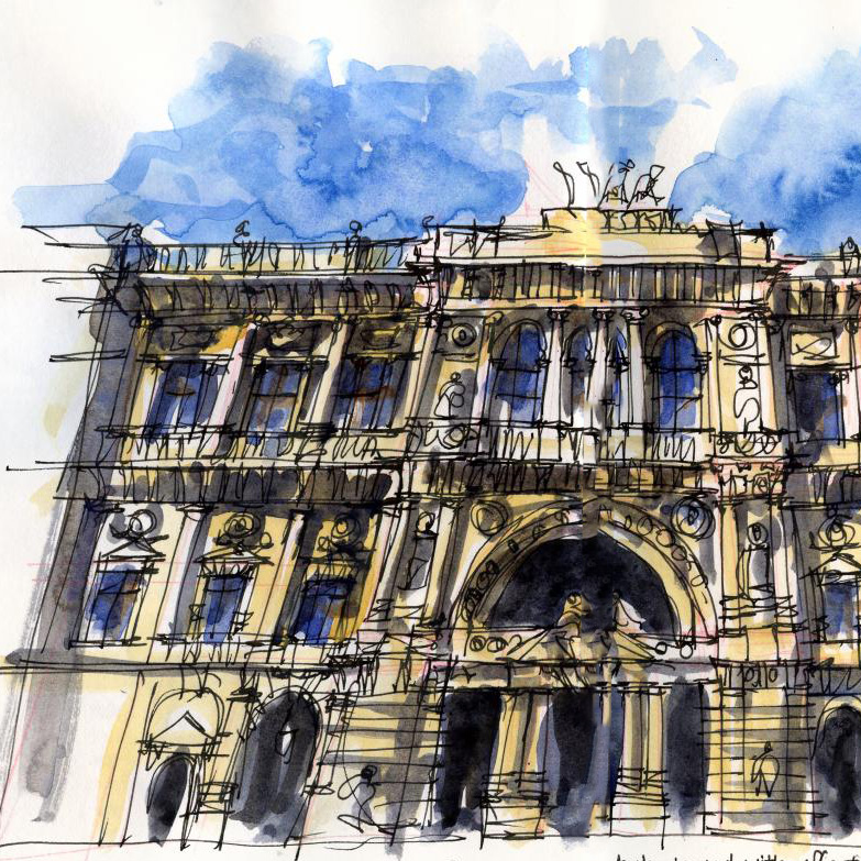 Yet another Rome sketch - Liz Steel : Liz Steel