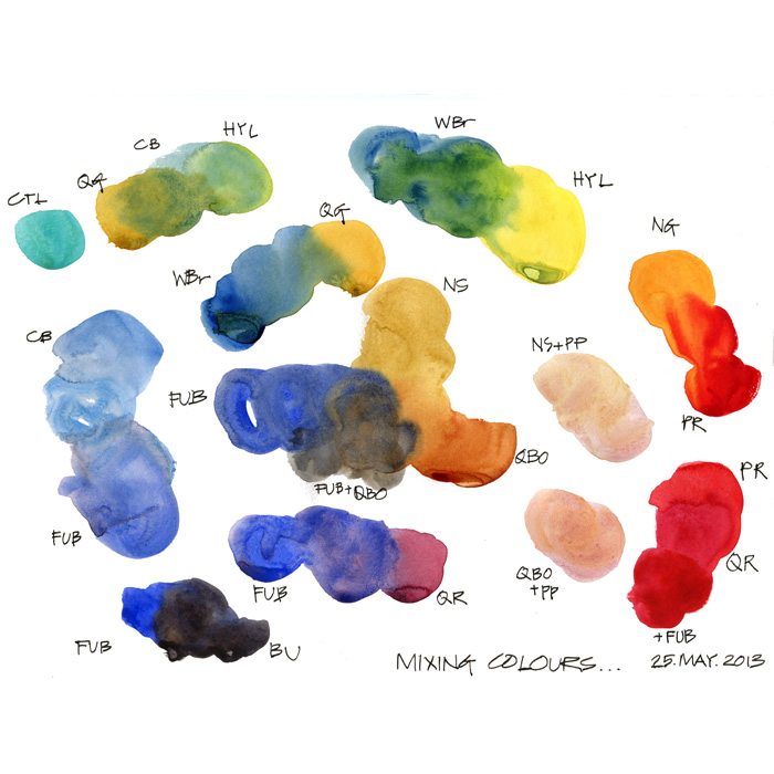 My favourite mixes from my palette - Liz Steel : Liz Steel