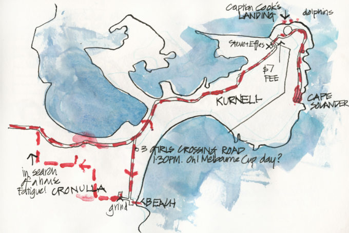 SketchingNow Adventure: Kurnell Sydney - Liz Steel : Liz Steel