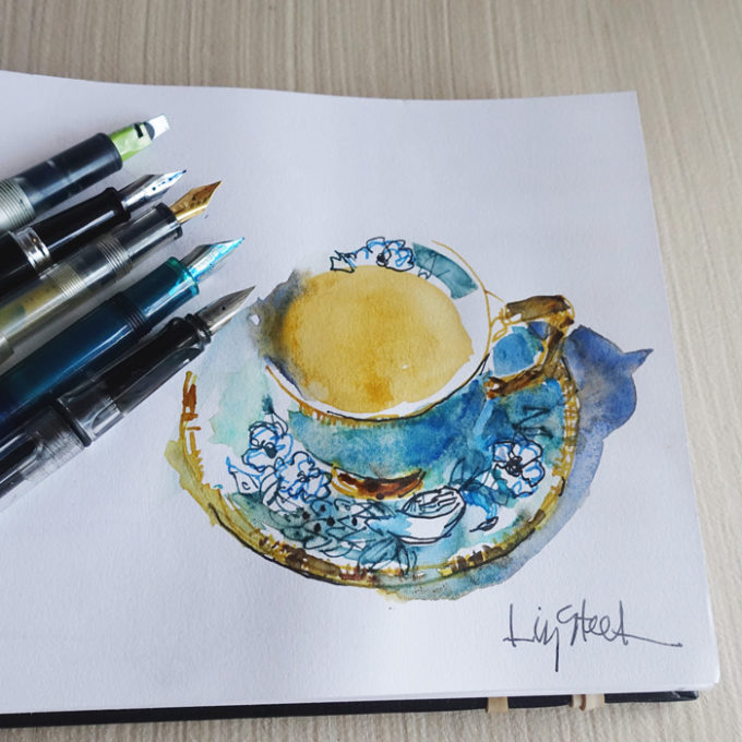 Fountain Pen Sketching Part 2: Why draw with a fountain pen? - Liz ...