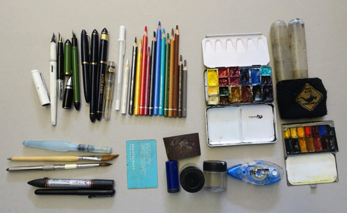 Sketching my sketching kit - Liz Steel : Liz Steel