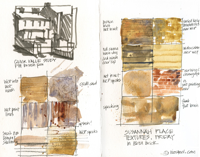 Sketching Architecture: Texture - Liz Steel : Liz Steel