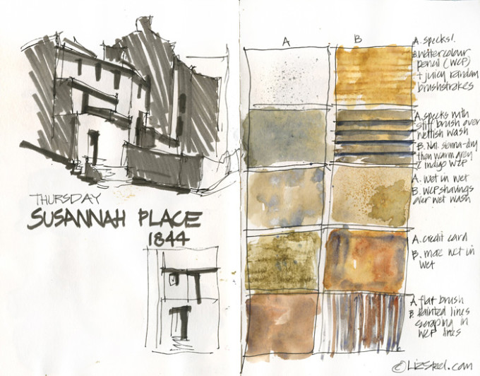 Sketching Architecture: Texture - Liz Steel : Liz Steel