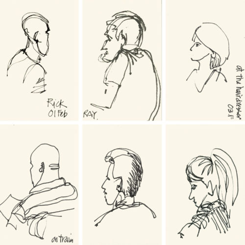 Sketching People: My Strategy - Liz Steel : Liz Steel