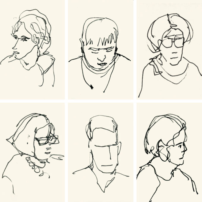 Sketching People: My Strategy - Liz Steel : Liz Steel