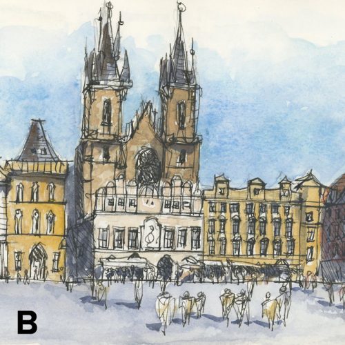 Were these old sketches done with student or artist grade paint? - Liz ...