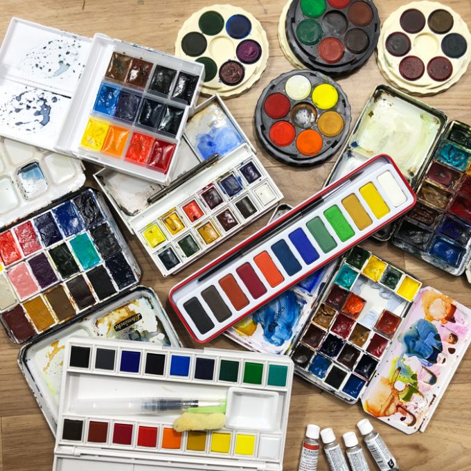 Watercolour testing (and thoughts on student grade kits) - Liz Steel ...