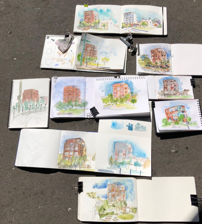 Tips for Sketching Complex Scenes in Shapes and Edges - Liz Steel : Liz ...