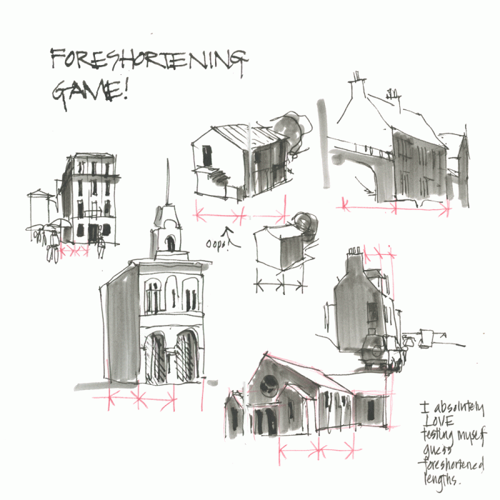 Foreshortening Objects