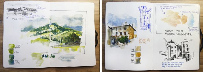 First thoughts on the A4 portrait format moleskine - Liz Steel : Liz Steel