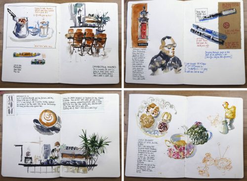 First thoughts on the A4 portrait format moleskine - Liz Steel : Liz Steel