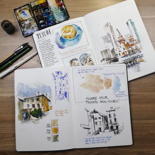 First thoughts on the A4 portrait format moleskine - Liz Steel : Liz Steel