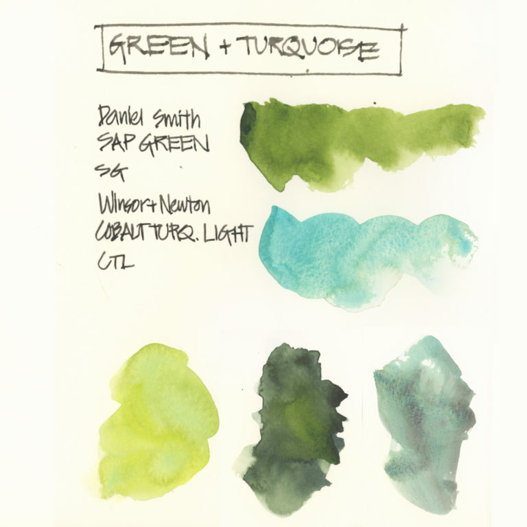 Colours in my palette: Green and turquoise - Liz Steel : Liz Steel