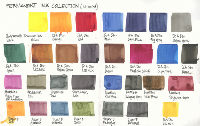 Revisiting my coloured ink collection - Liz Steel : Liz Steel