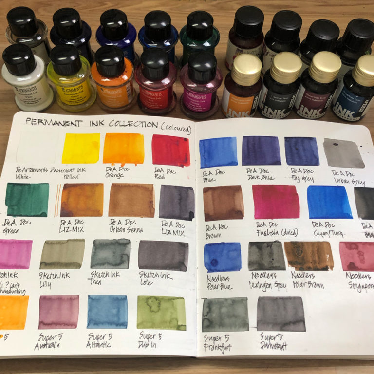 Revisiting my coloured ink collection - Liz Steel : Liz Steel