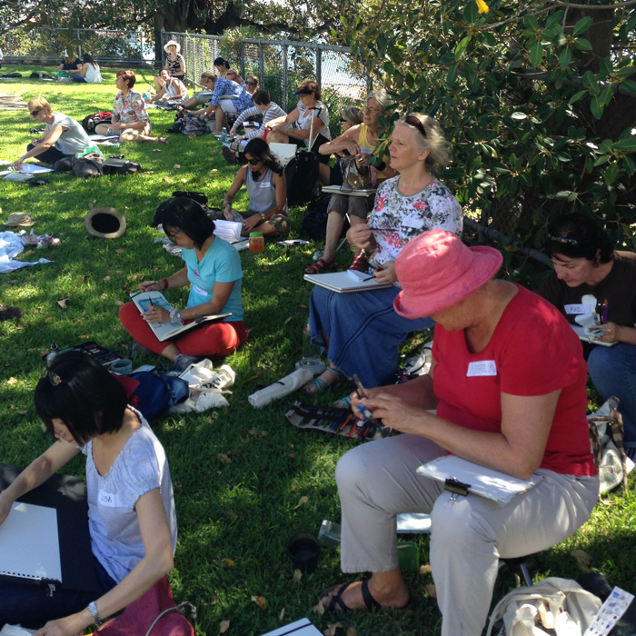 Expressive Urban Sketching Workshop Photos: Part 3 - Liz Steel : Liz Steel