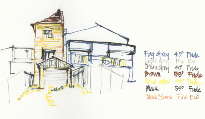 Varying Line Weights (and colour) - Liz Steel : Liz Steel