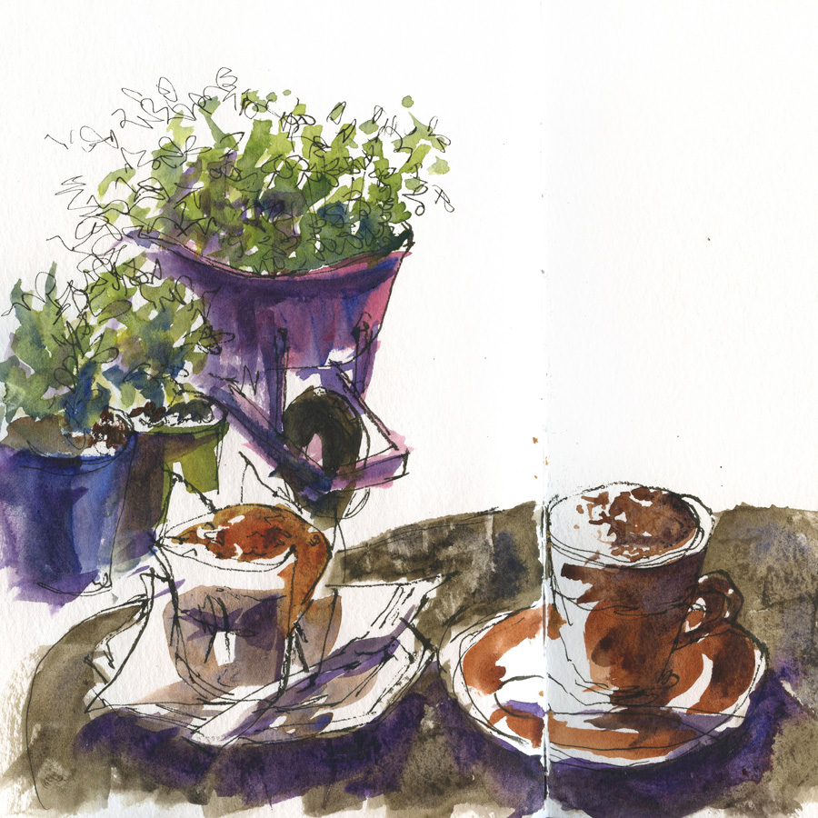 Coffee while waiting for my car rego - Liz Steel : Liz Steel