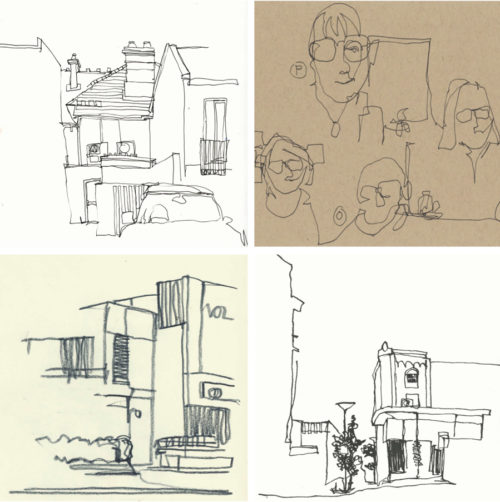 Foundations2022: A week of continuous line drawings - Liz Steel : Liz Steel