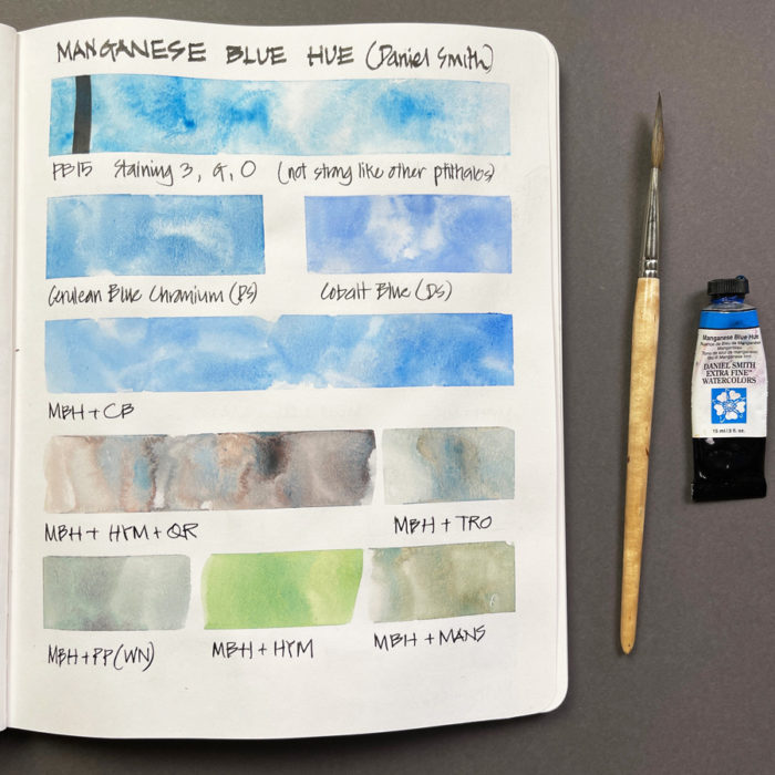 Manganese Blue Hue Mixing - Liz Steel : Liz Steel