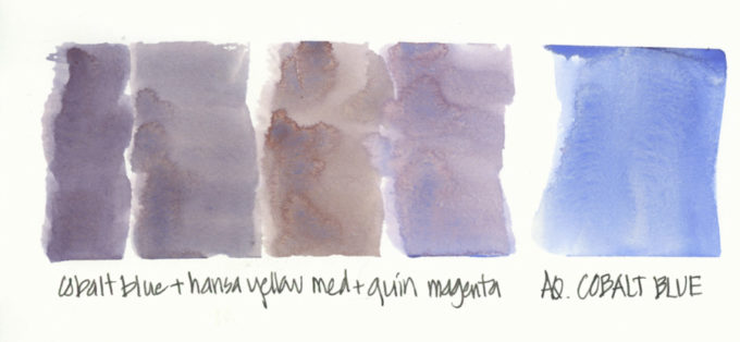 Cobalt Blue: Exploring different brands and shadow mixes - Liz Steel ...