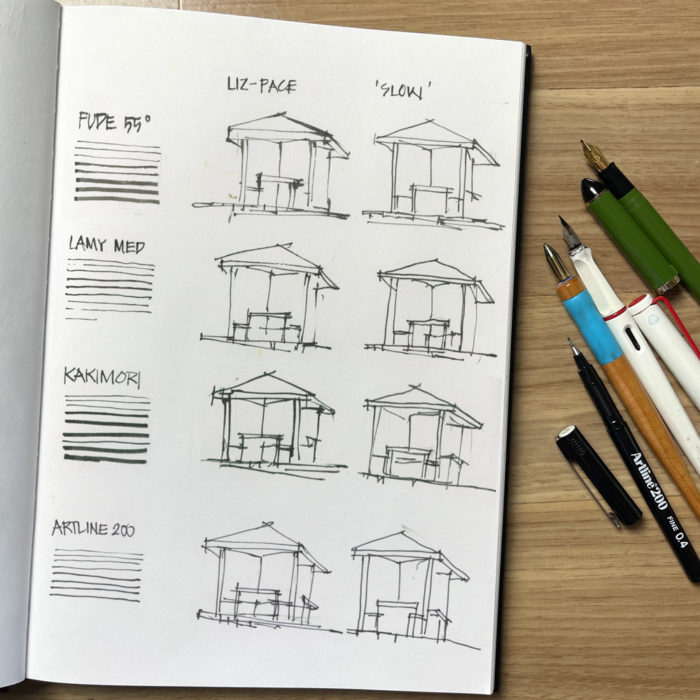 Expressive Lines with different pens - Liz Steel : Liz Steel