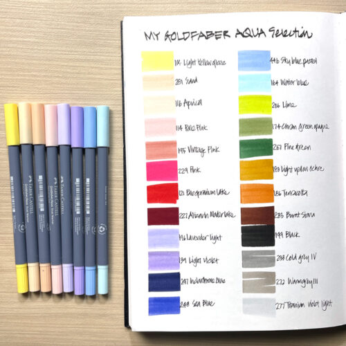 My current Goldfaber Aqua Dual Marker selection - Liz Steel : Liz Steel