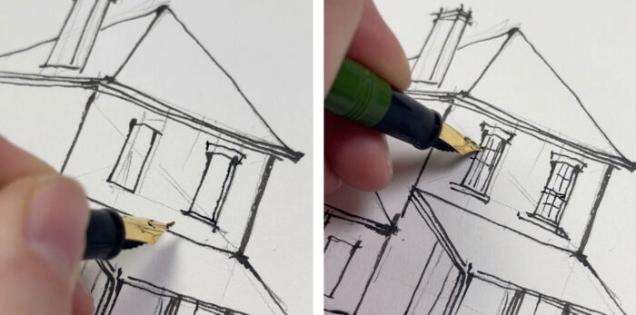 Tips for sketching simple buildings - Liz Steel : Liz Steel