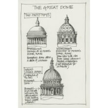 A collection of domed building sketches - Liz Steel : Liz Steel
