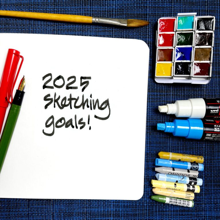 My sketching goals for 2025 - Liz Steel : Liz Steel